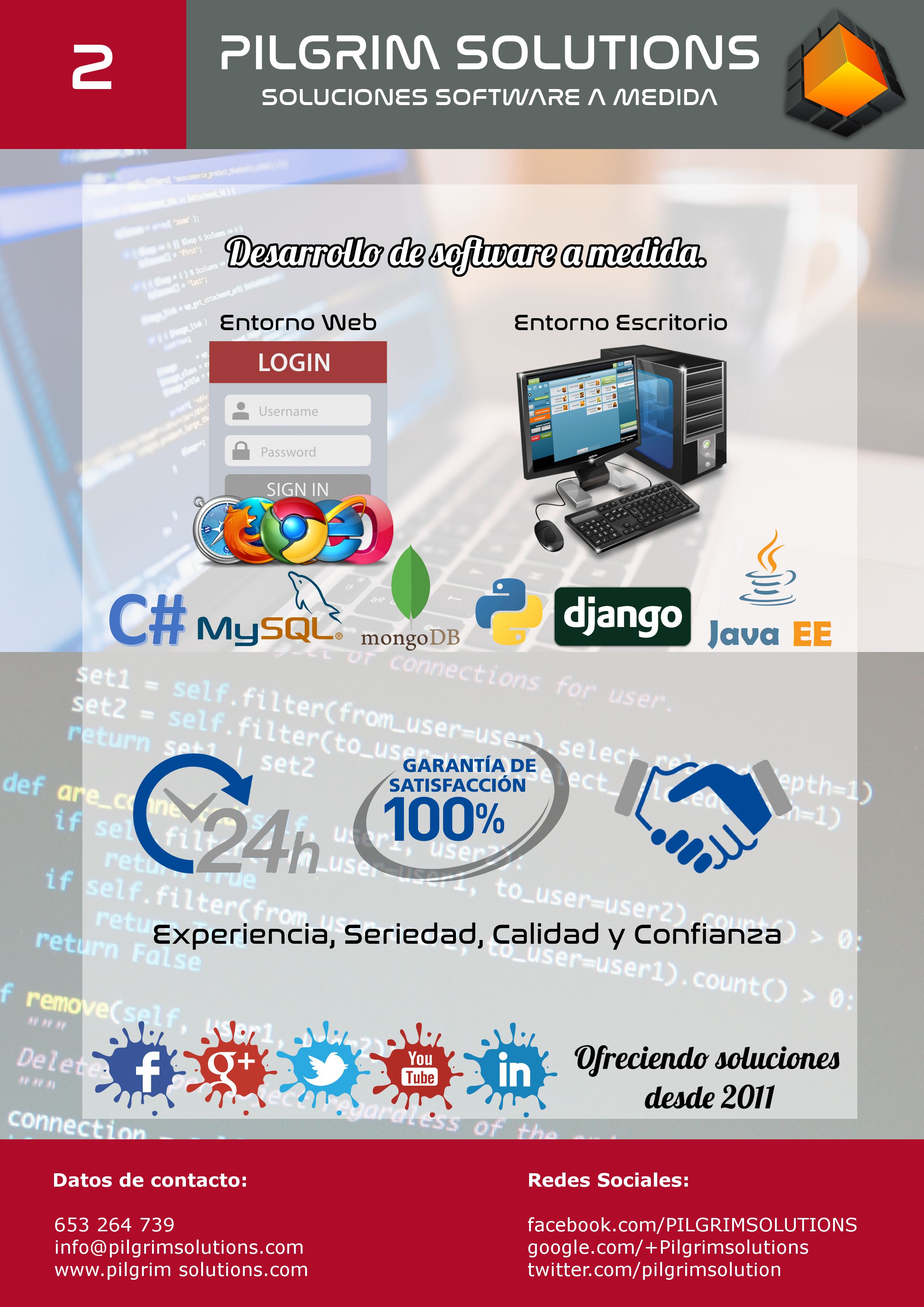 PILGRIM SOLUTIONS - Soluciones Software a medida | INICIO